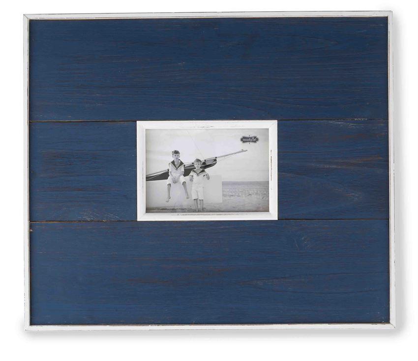 Monogrammed Large Navy Distressed Frame - Sunny and Southern