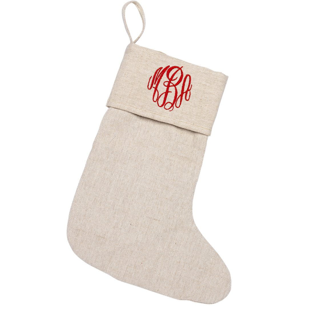 Classic Monogrammed Stocking - Sunny and Southern